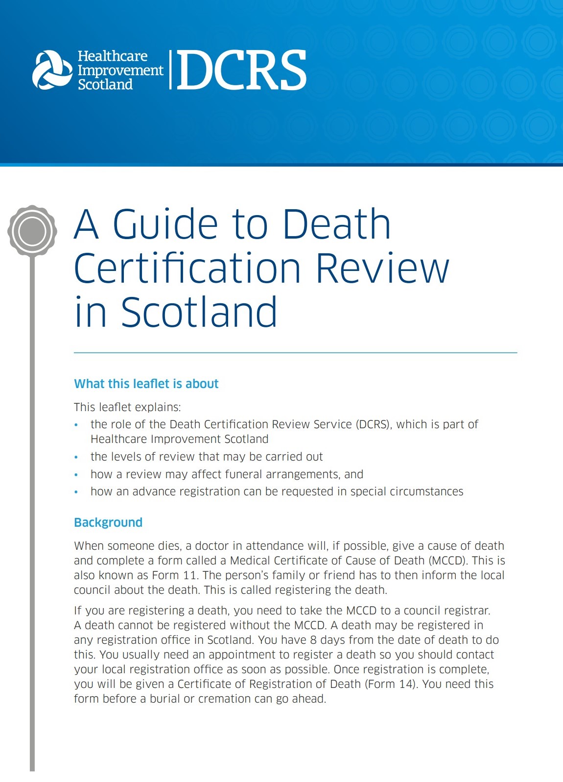 Death Certification Scotland | Support Around Death